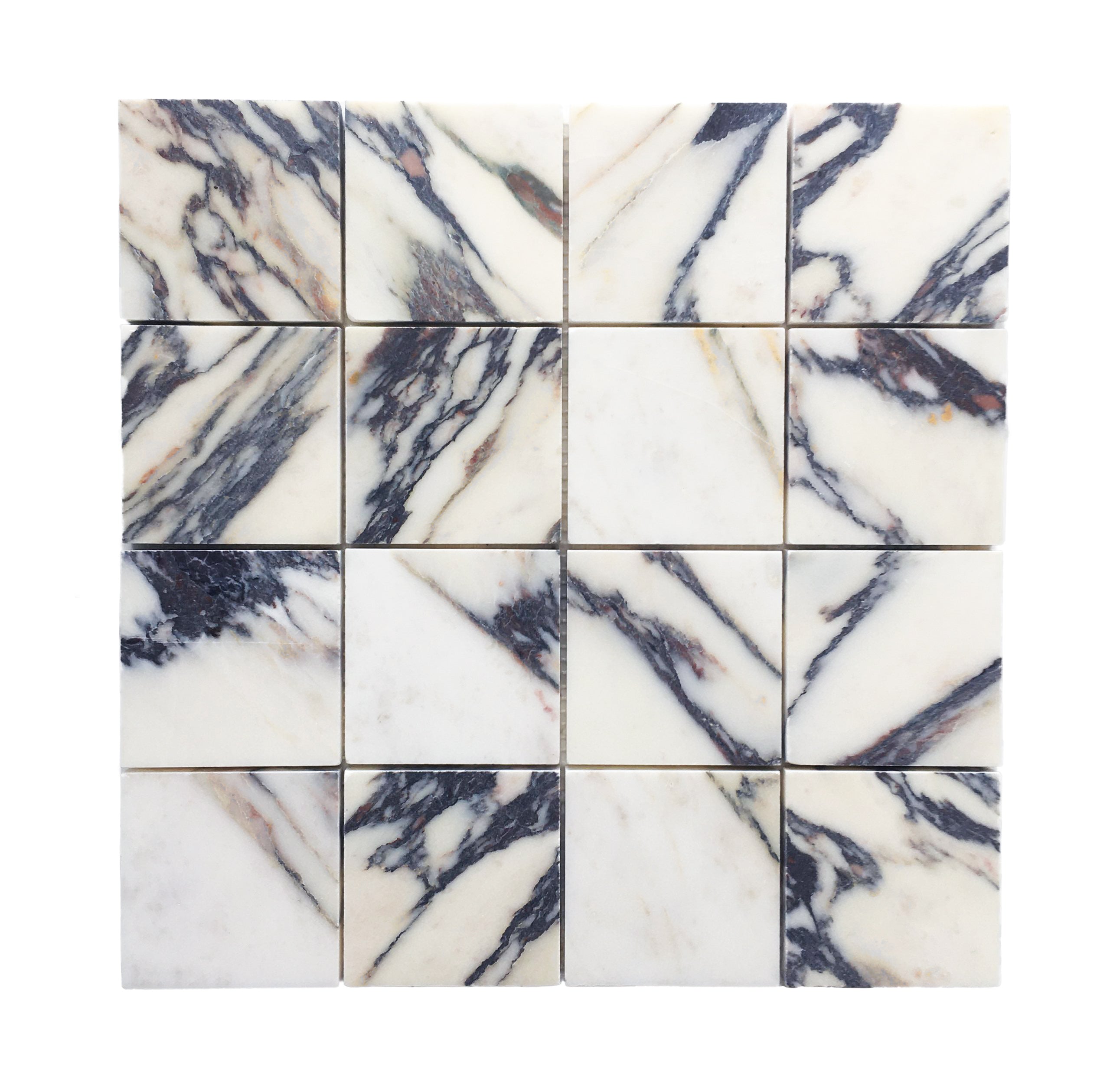 Calacatta Viola Square Honed Mosaic – MILLER STONE & CO