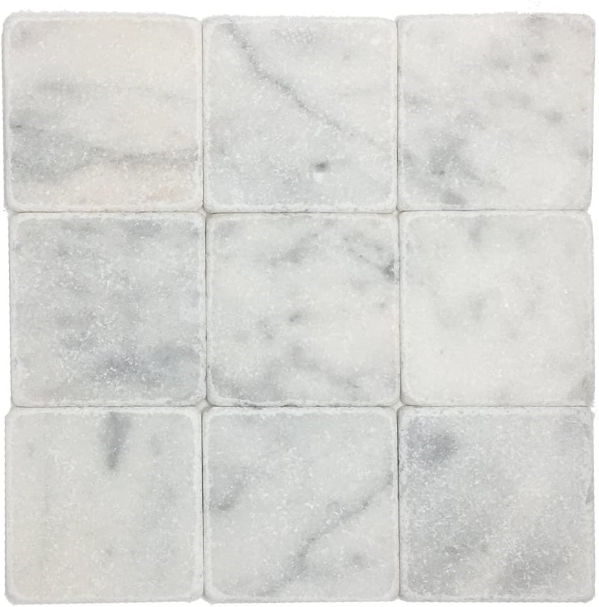 Carrara Square 100 Tumbled – MILLER STONE & CO