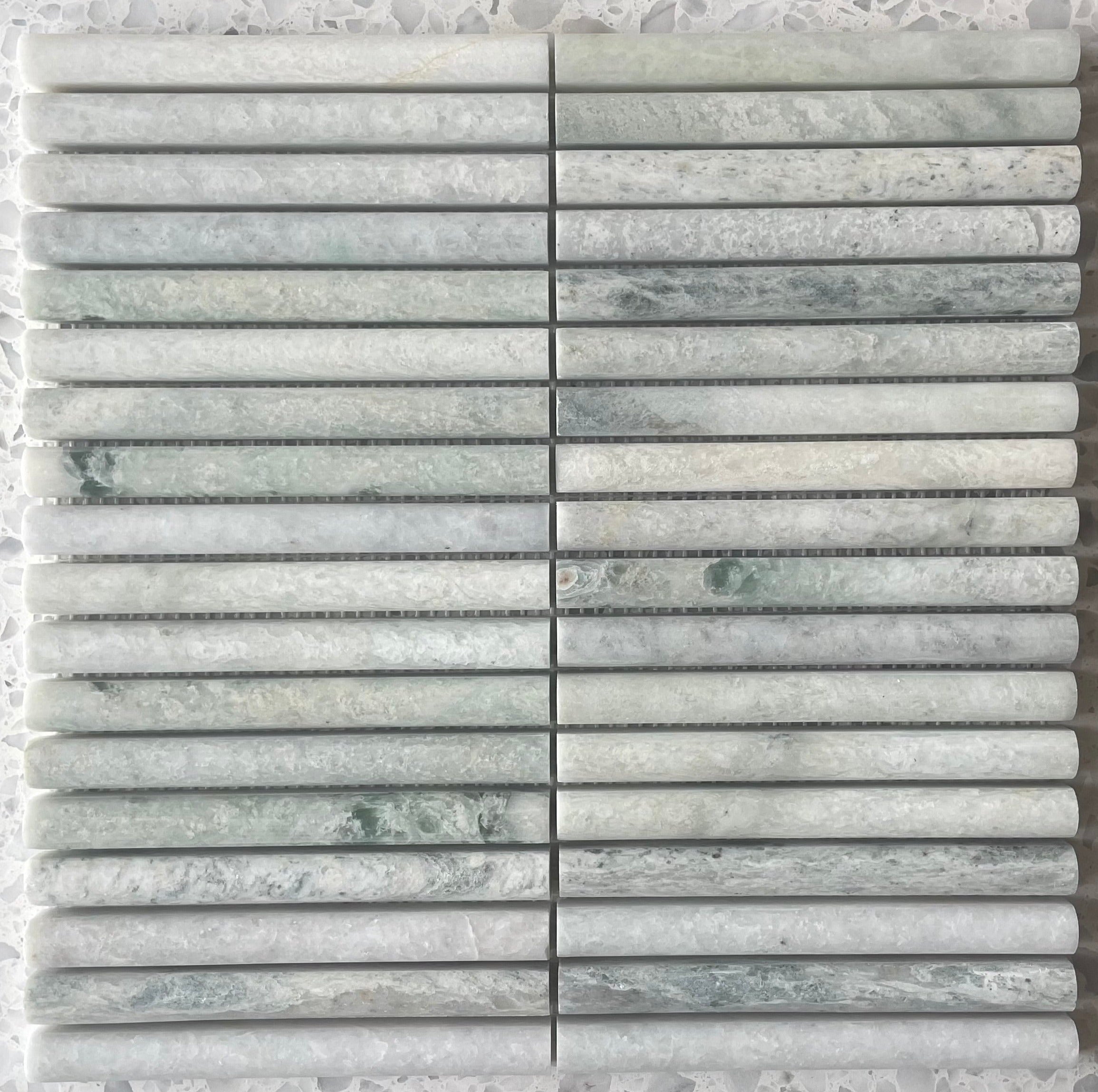 Ming Green Mini Flutes Honed Mosaic – MILLER STONE & CO