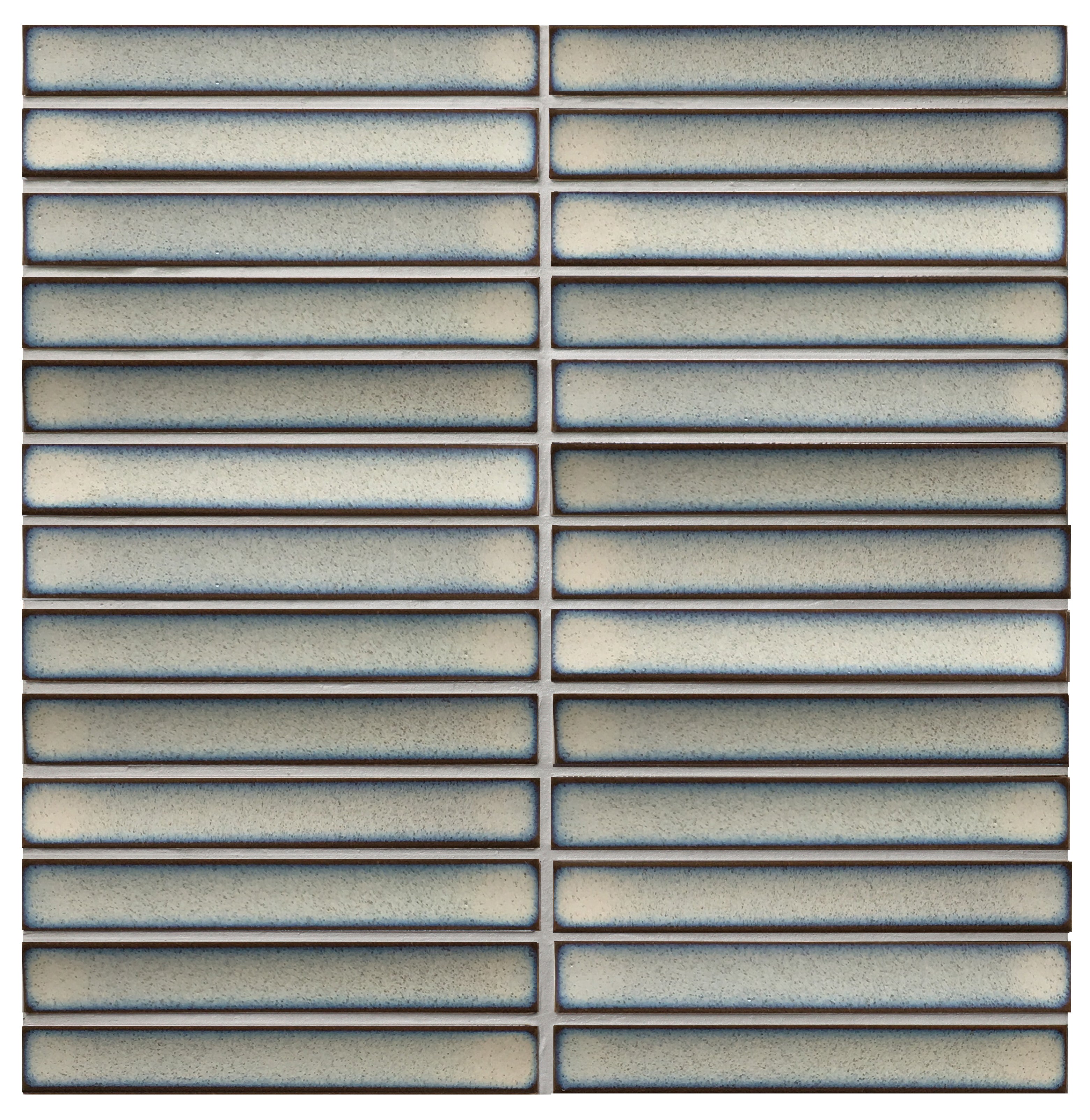 Raku Faint Green Gloss Finger Mosaic – MILLER STONE & CO