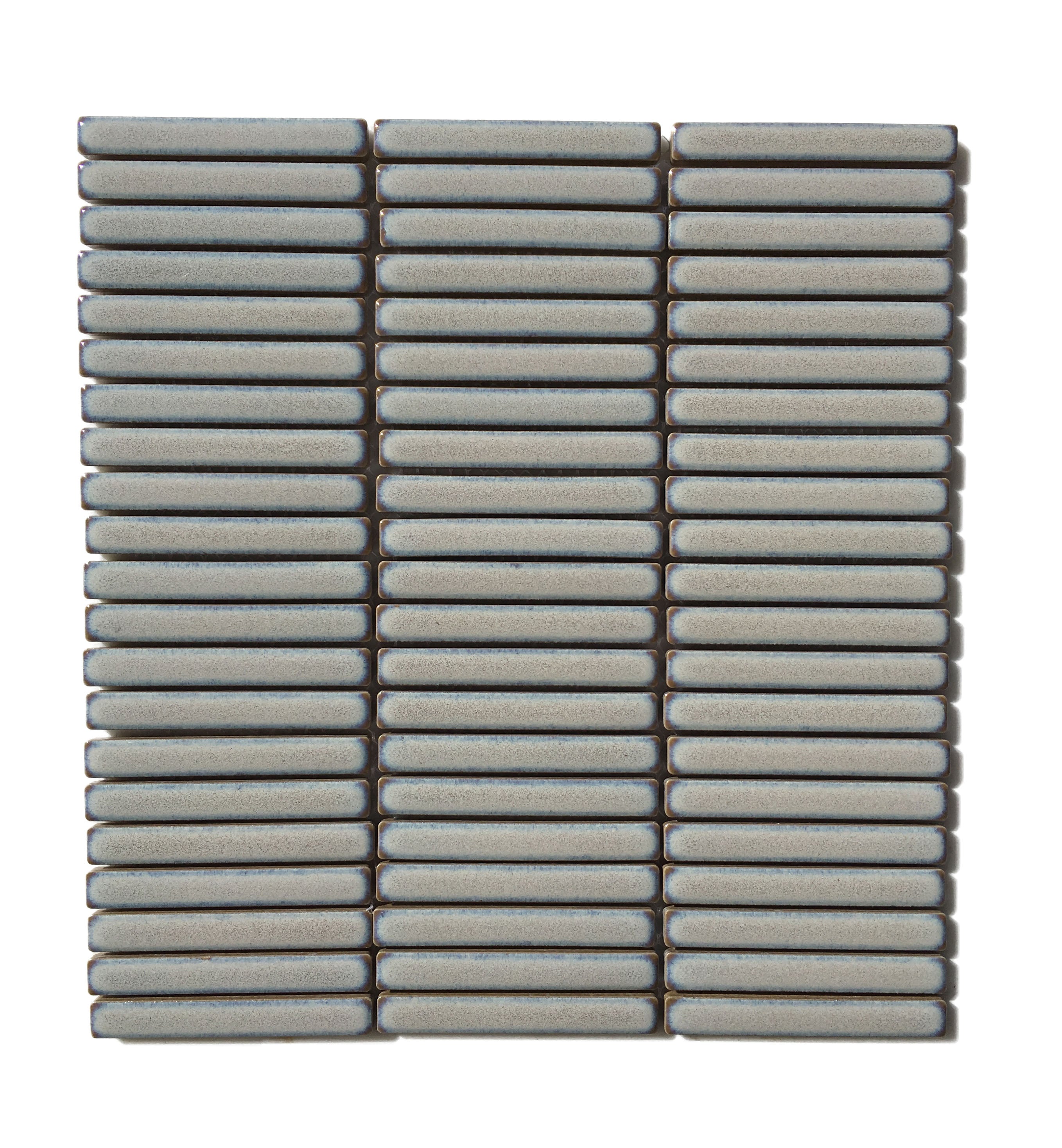 Vintage Grey Gloss Finger Mosaic – MILLER STONE & CO